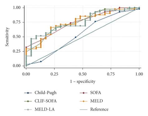 Receiver Operating Characteristic Curves Of The Scoring Systems For A
