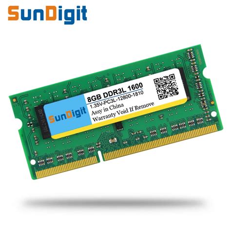 Sundigit 1 35v Laptop Memory Ram Ddr3l 1333 1600 Mhz 8gb 4gb 2gb For