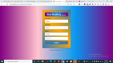 bus booking system php mysql bootstrap html5 css javascript system