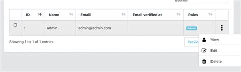laravel datatables edit delete buttons hide under javascript dropdown