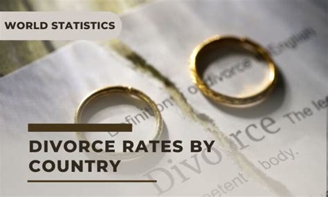 Divorce Rates By Country 2023 From Vows To Untying Knots