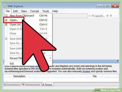 how to open an xml file filing markup language custom