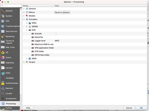 qgis wrong value for parameter otb folder geographic information hot