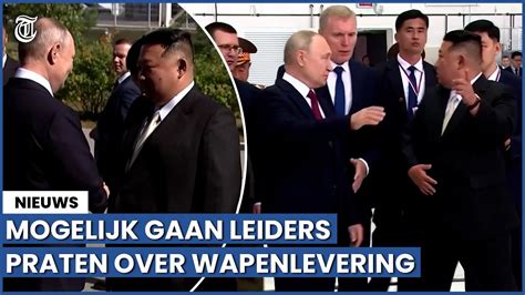 Zien Poetin Geeft Kim Jong Un Rondleiding Over Ruimtevaartbasis Youtube