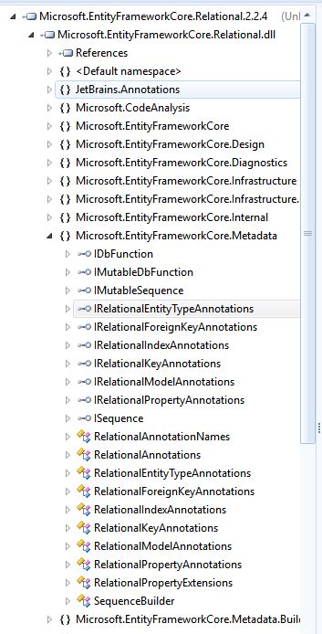 Could Not Load Type Microsoft Entityframeworkcore Metadata