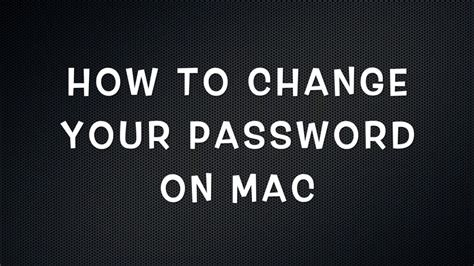 How To Reset Your Mac Password Rewadesktop