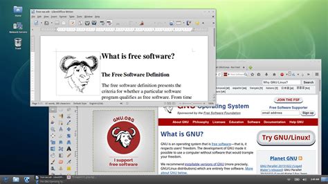 screenshot of a free distro gnu project free software foundation