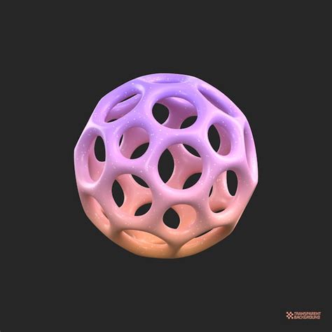 Premium Psd 3d Rendering Abstract Gradient Object Art Geometric Shapes
