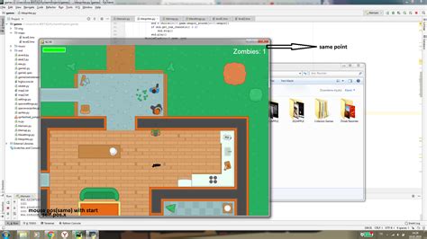 python pygame tilemap click move mouse pos and self pos