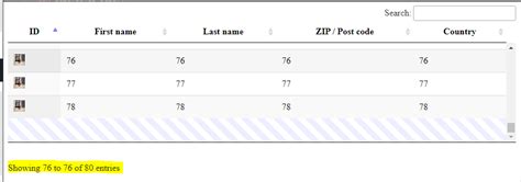 scroller extension wrong pagination — datatables forums