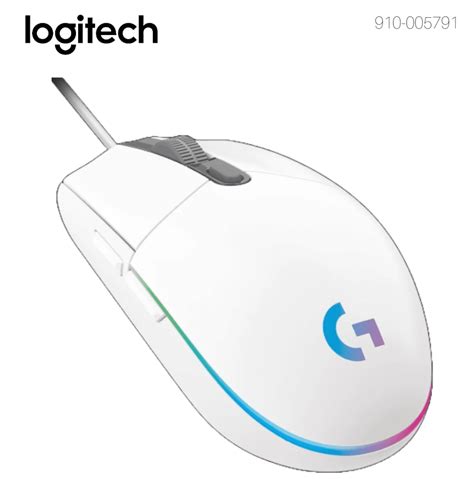Mouse Logitech G203 Lightsync Optical 8000 Dpi Rgb White Bsp Services