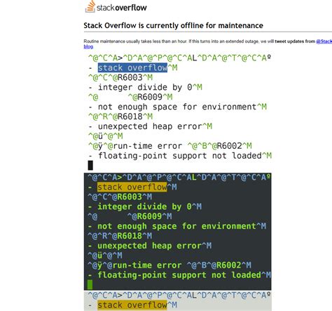Why Does Stack Overflow Not Work It Says The Site Is Offline Meta