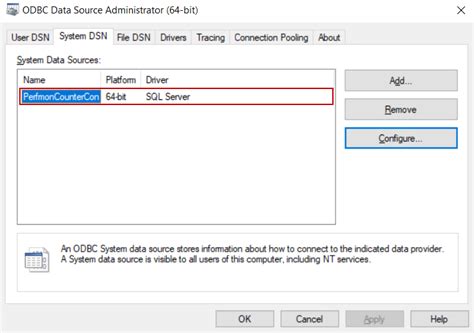 importing performance monitor data into sql databases