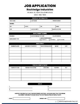 Image result for Practice Job Application Form