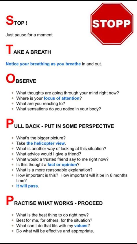 Image result for Example of Stopp Technique