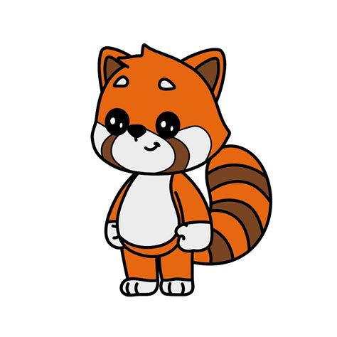 Image result for Red Panda Drawing