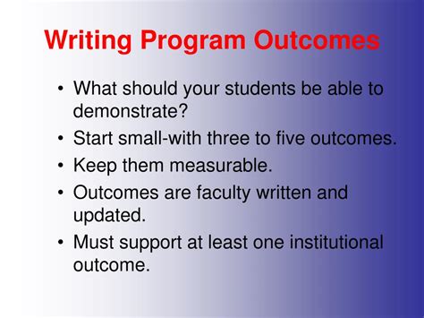 Image result for Program Outcomes Template