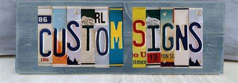Image result for Custom License Plate Signs