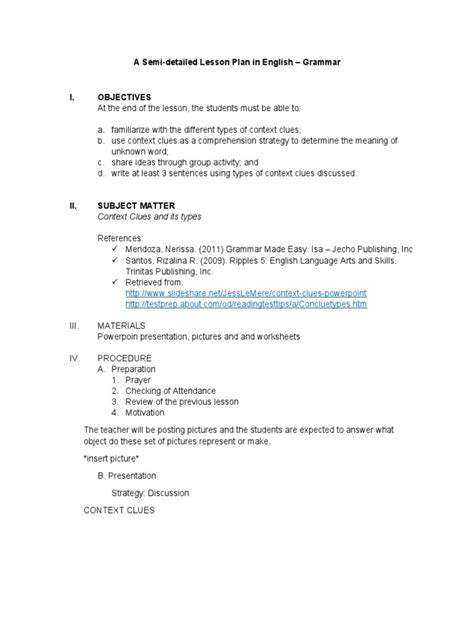 Image result for Context Setting for a Lesson Plan