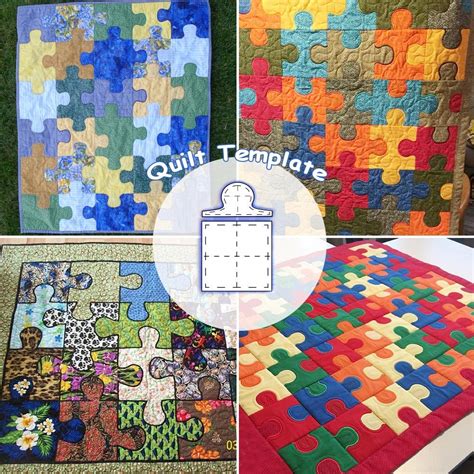Image result for Jigsaw Quilt Pattern