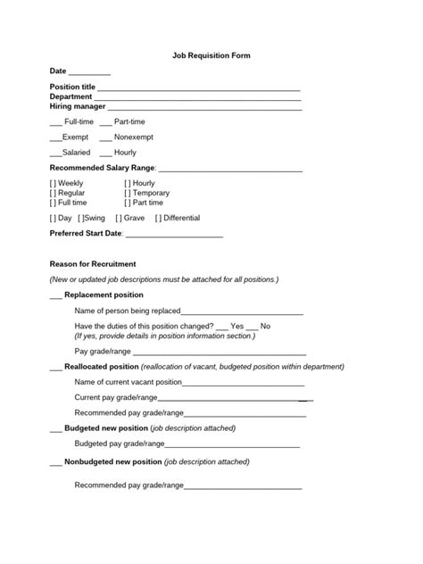 Image result for Work Requisition Form