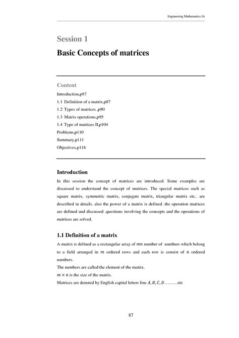 Image result for Matrix Theory Examples