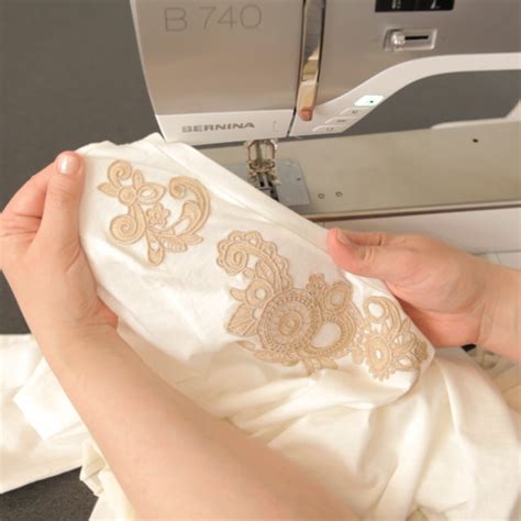 Image result for Machine Applique Using Lace