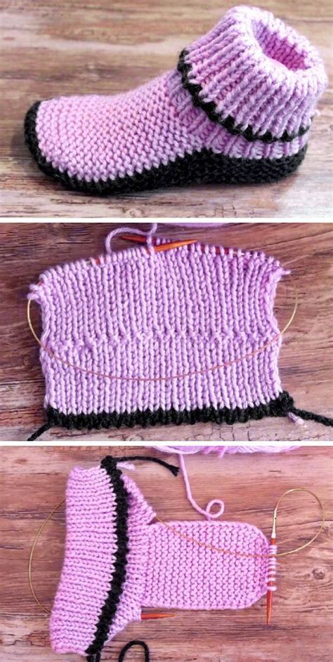 Image result for Knitting Slippers Tutorial