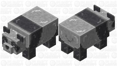 Panda Statue Minecraft Mob Skin