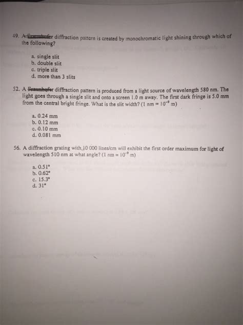 Image result for Monochromatic Light Diffraction Pattern a Level Physics