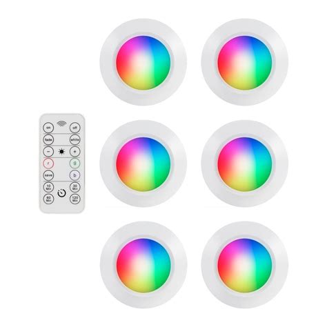 Image result for LED Color Changing Puck Lights