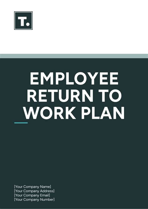 Image result for Return to Work Program Template