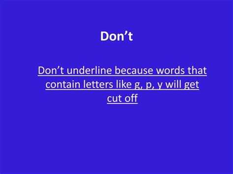 Image result for Basic Rules On PowerPoint Slides