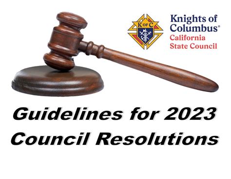 Resolutions 2023 | Knights of Columbus - California State Council # ...