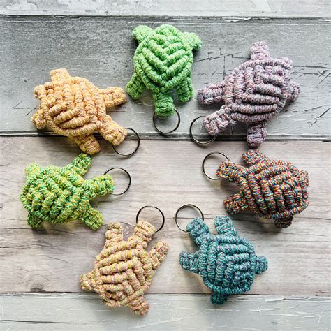 Image result for Macrame Turtle Keychain