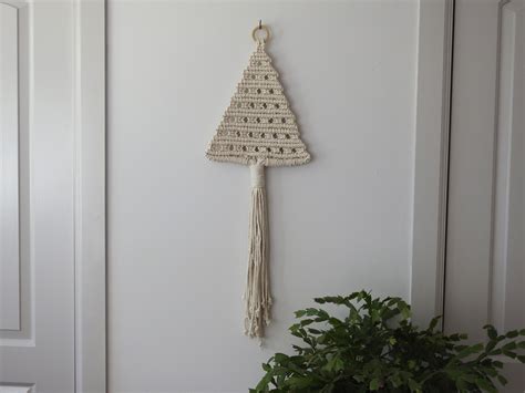 Macrame Christmas Tree Wall Hanging-modern Decor-fiber Art Collectibles ...