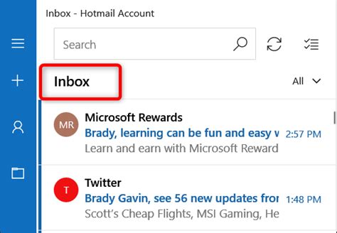 Image result for Open Inbox in Windows