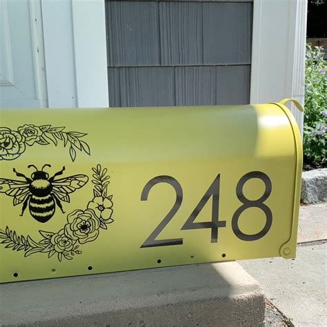 Image result for Reflective Metal Mailbox Numbers