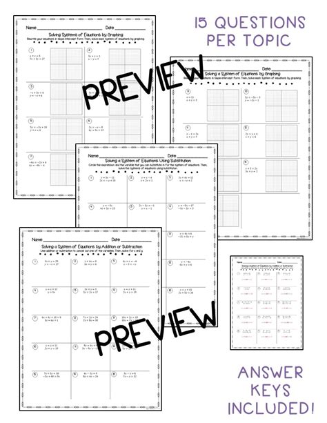 Image result for System of Equations Practice