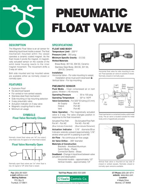 Image result for Pneumatic Float Switch