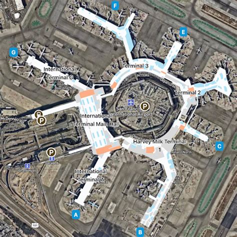 Image result for SFO Terminal 2 Map