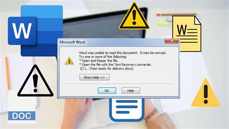 Image result for Word Document Corrupted File