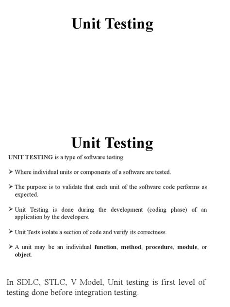 Image result for Unit Testing Approach