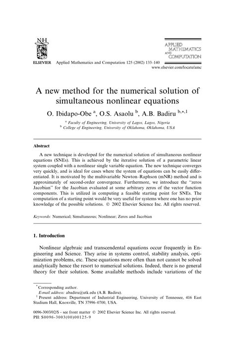 Image result for Nonlinear Simultaneous Equations