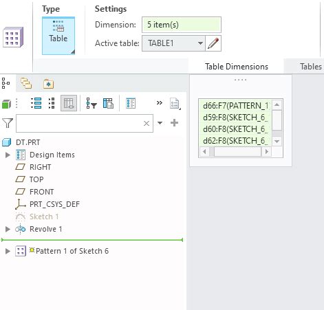 Image result for Creo Simple Drawing Table