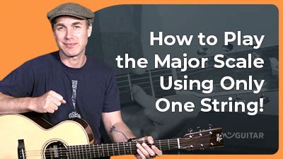 Image result for Major Scale On One String