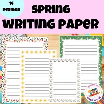 Image result for Spring Lined Writing Paper