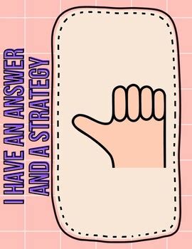 Image result for Number Talk Hand Signals