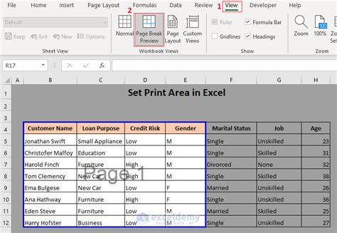 Image result for Excel Create Print Area