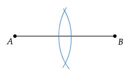 Image result for Bisect Line Segment Compass